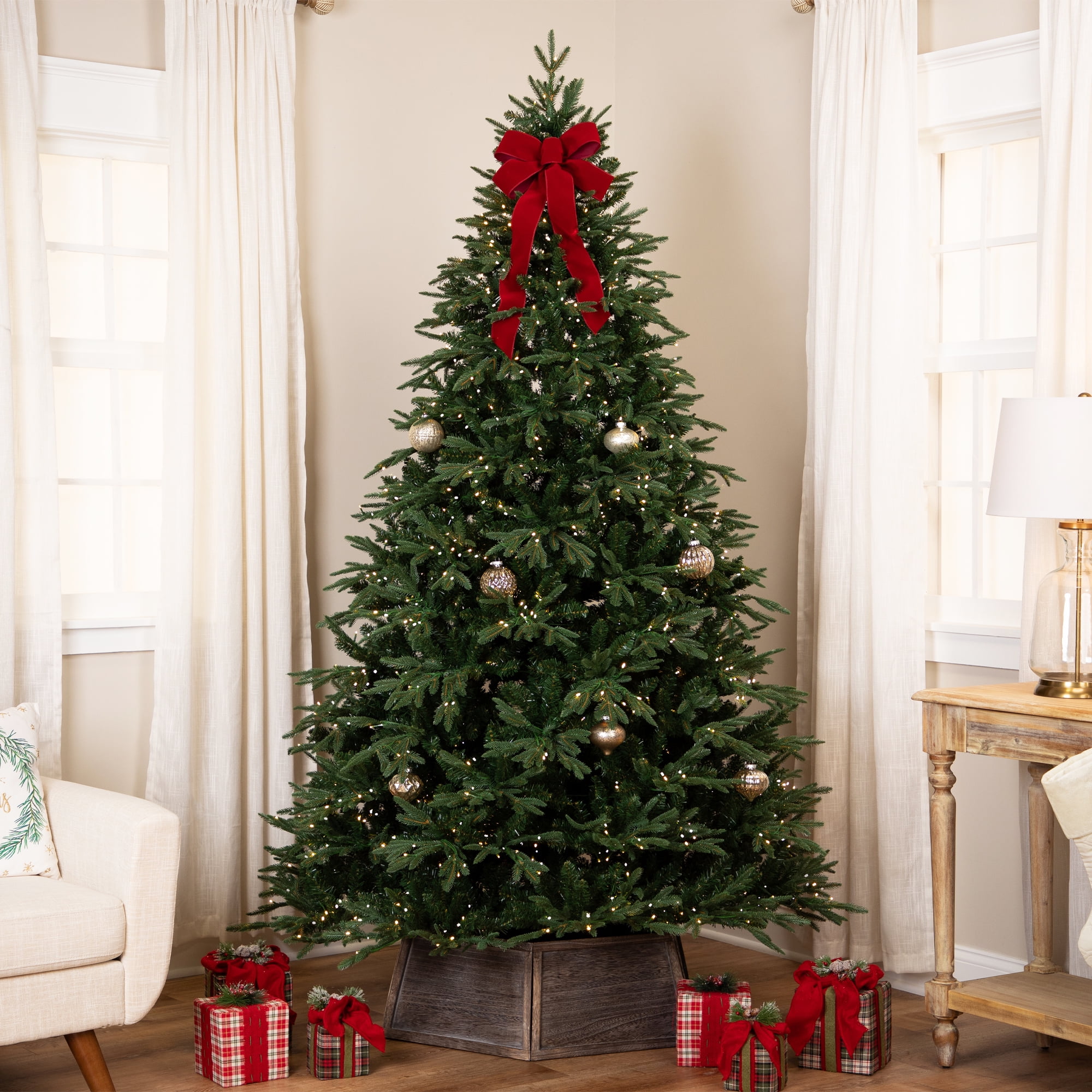 Northlight Real Touch™ Pre-Lit Ashburn Pine Artificial Christmas Tree ...
