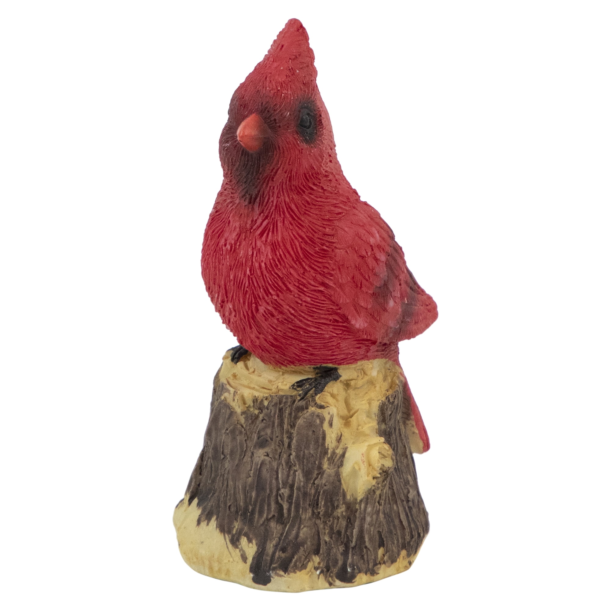 Northlight Red Cardinal Bird on a Tree Stump Christmas Figurine - 4.5 ...