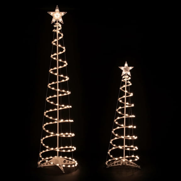 Spiral Lighted Christmas Tree