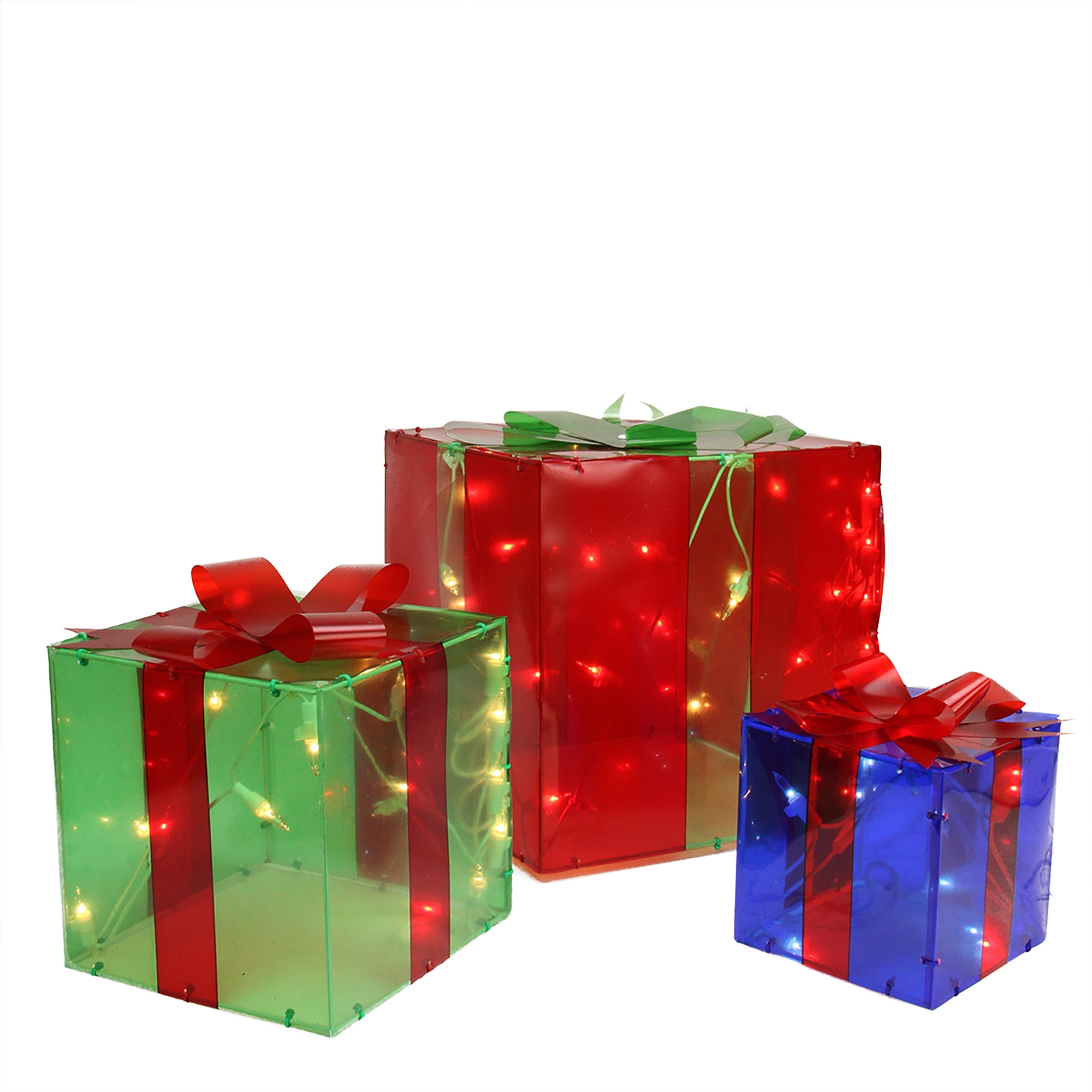 Northlight Lighted Gift Box Outdoor Christmas Decoration - 10 ...