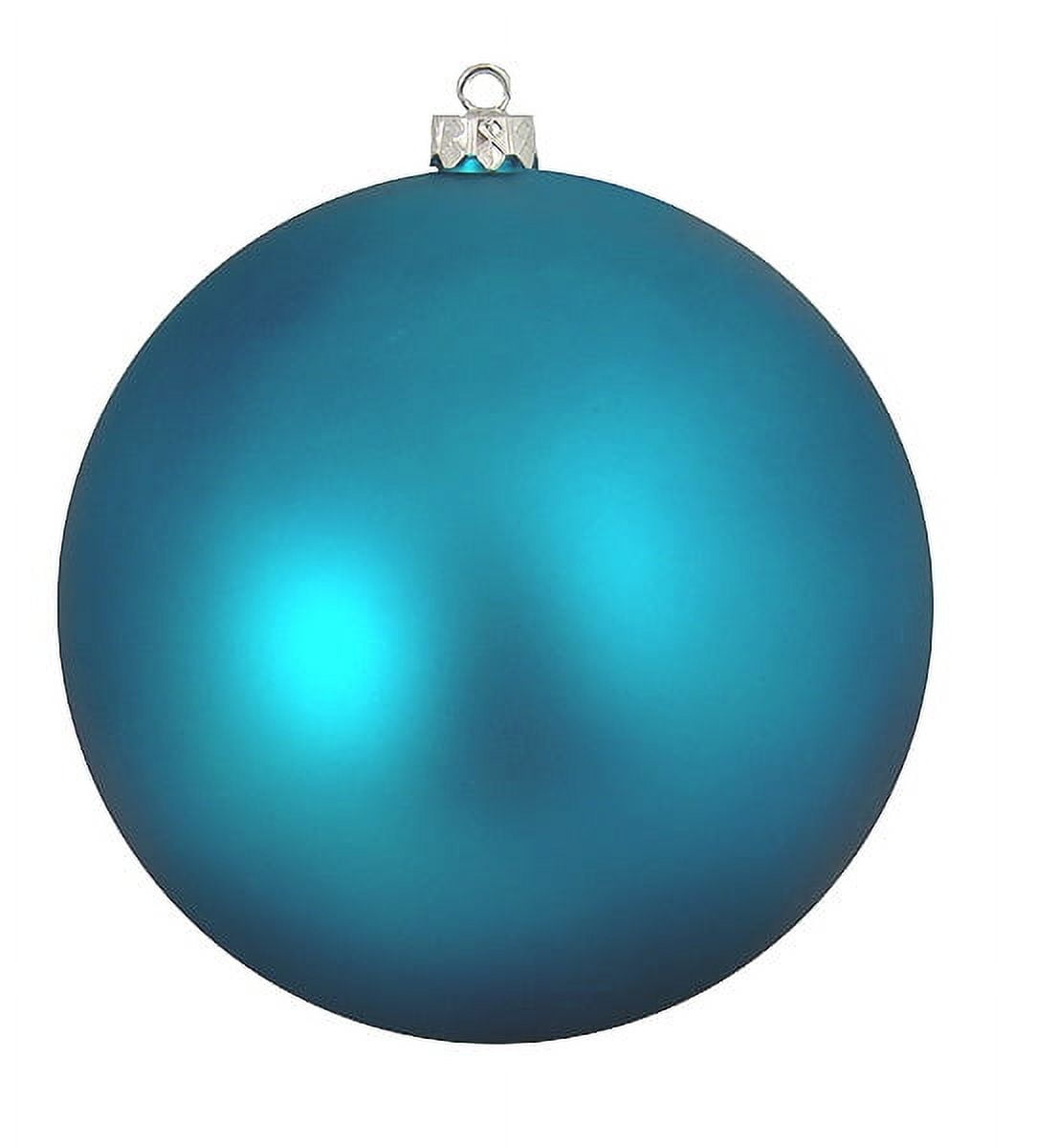 Northlight Shatterproof Matte Turquoise Blue Christmas Ball Ornament 10 ...