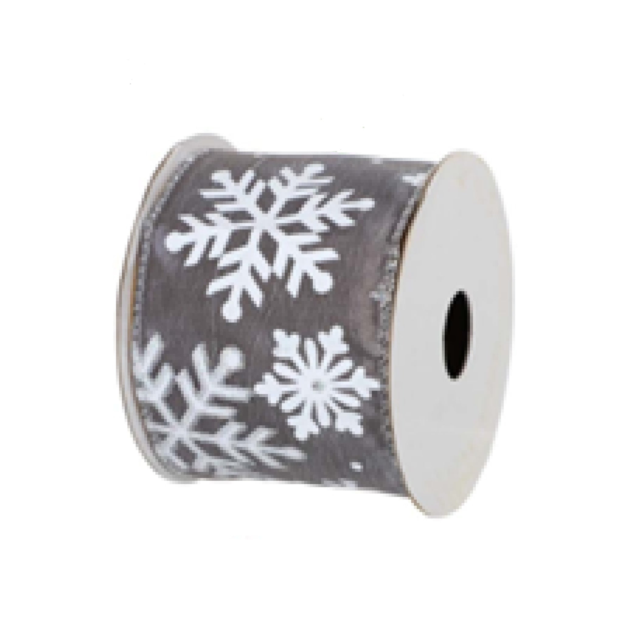 Northlight Shimmering Snowflakes Wired Craft Christmas Ribbon 2.5" x 10 ...