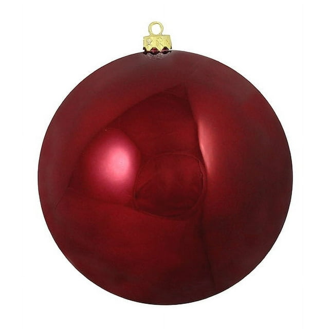 Northlight Shiny Burgundy Shatterproof Commercial Christmas Ball ...
