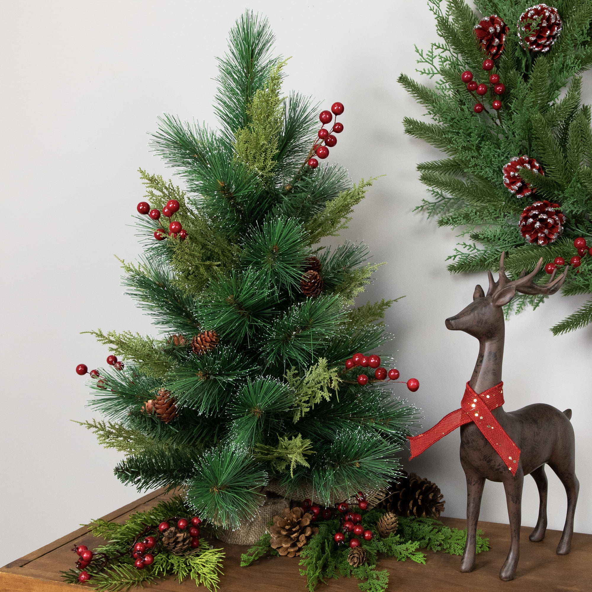 Northlight Spruce Pine Needle and Pinecone Artificial Mini Christmas ...