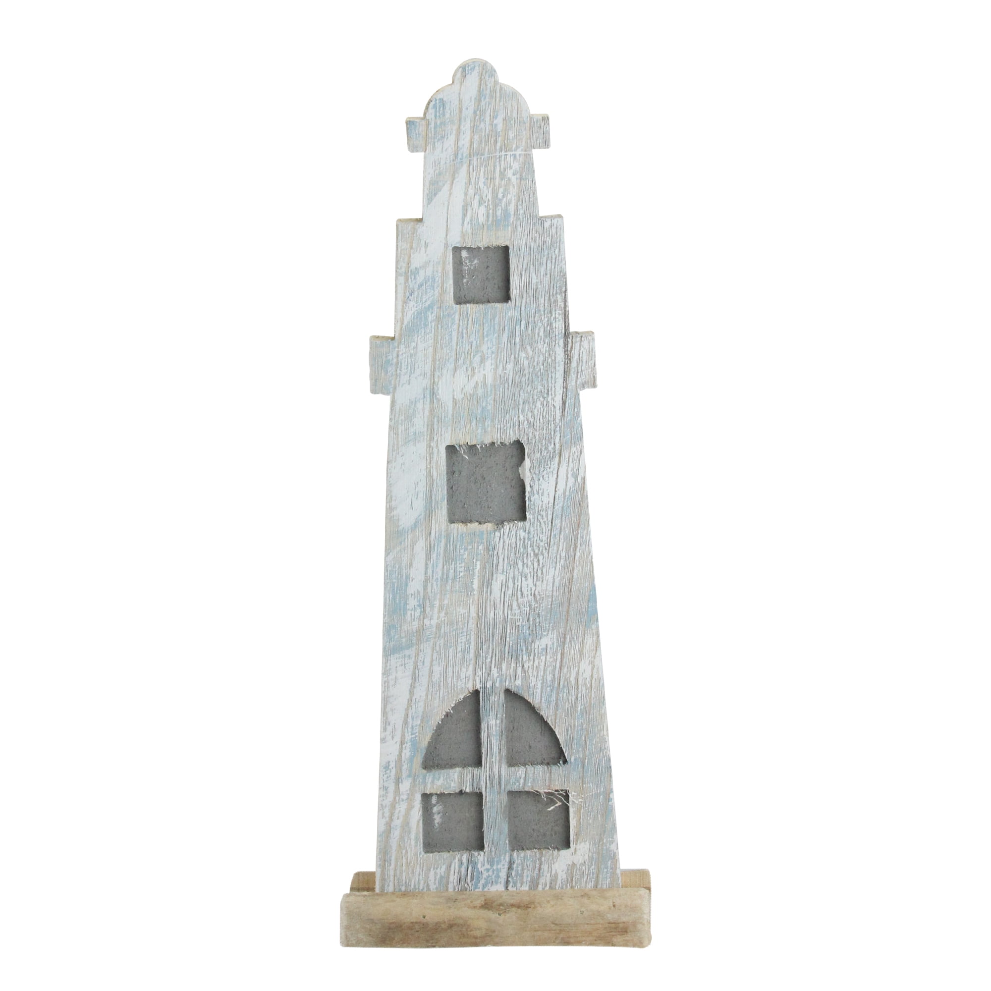 Northlight Weathered Nautical Lighthouse Decoration - 19” - Gray and ...