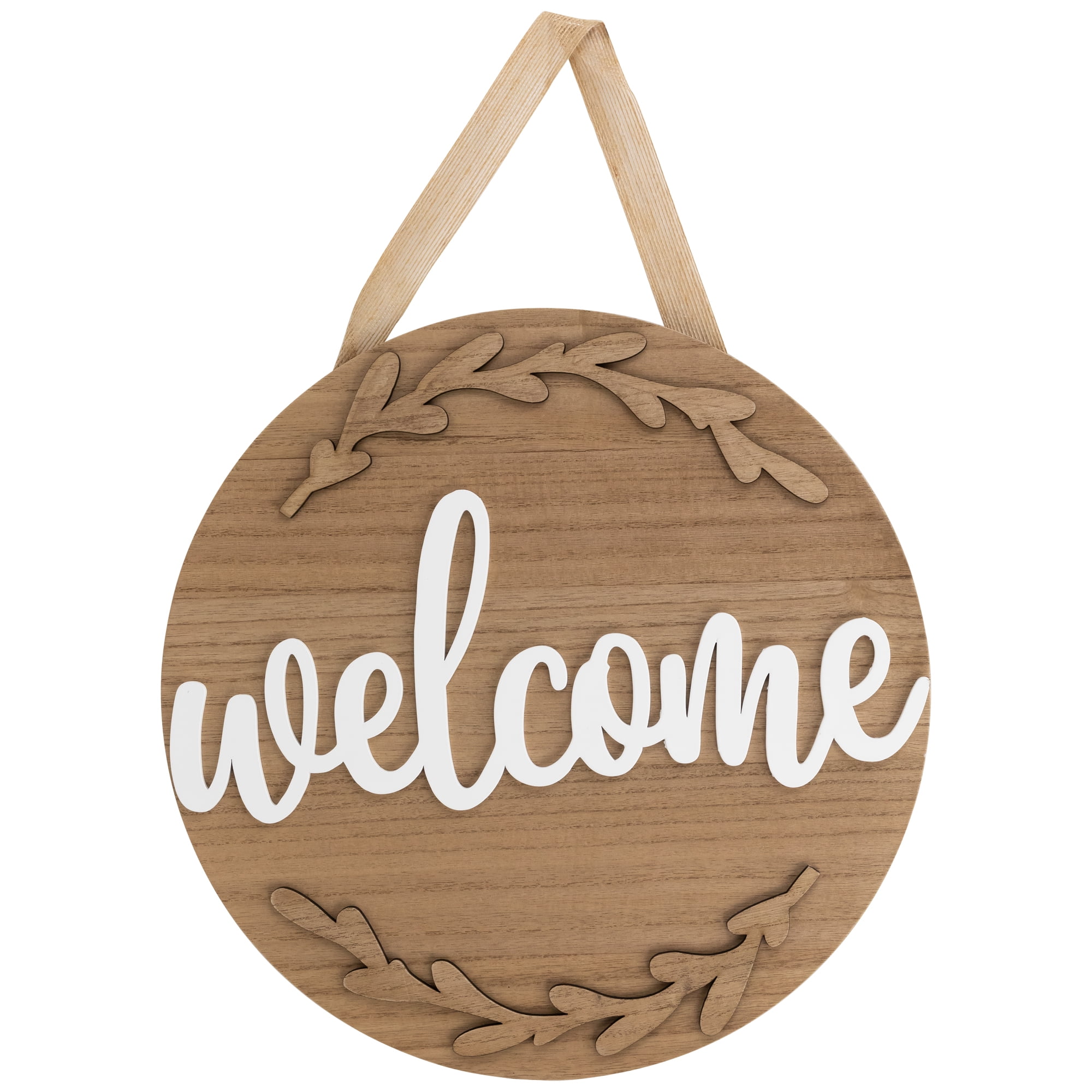 Northlight Welcome Daily Branches Wooden Wall Sign - 15.75" - Walmart.com