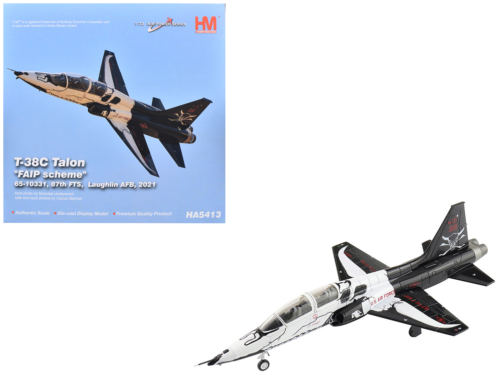 Northrop T-38C Talon Aircraft "65-10331 FAIP Scheme 87th FTS Laughlin ...