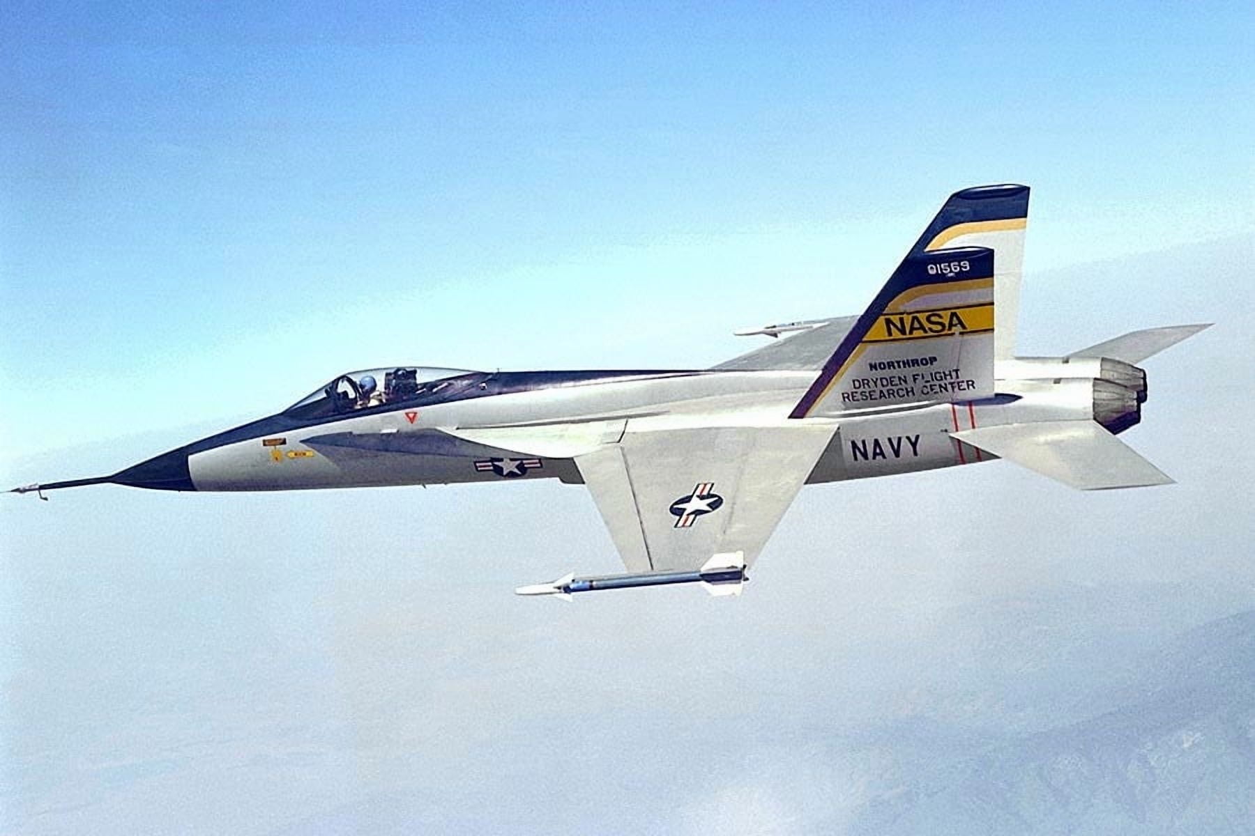 Northrop YF-17 Cobra in Flight F-18 - 20x30 Inch Glossy Laminated Aviation Poster - Stunning ...