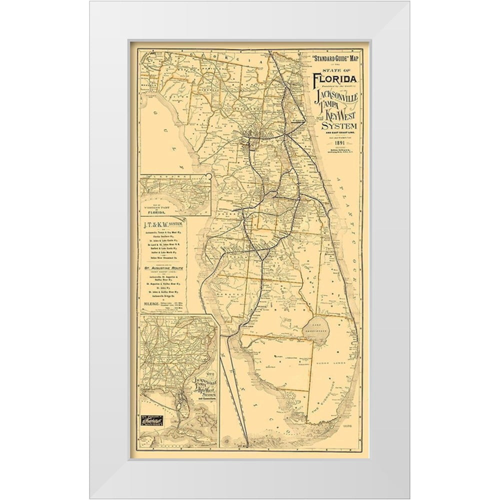 Northrup 10x14 White Modern Wood Framed Museum Art Print Titled ...