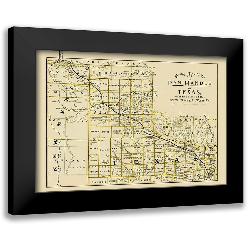 Northrup 18x14 Black Modern Framed Museum Art Print Titled - Denver ...