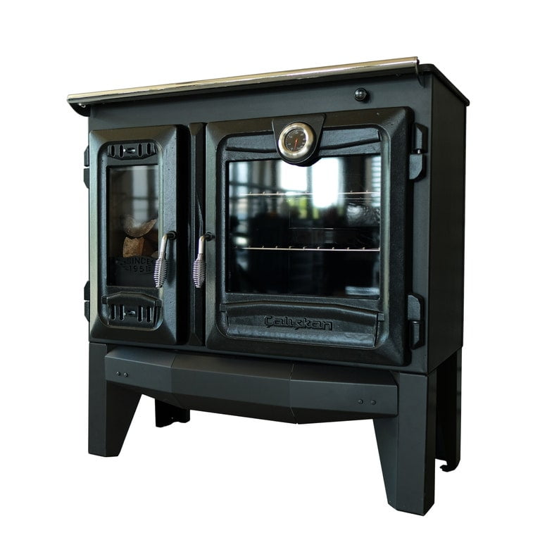 Multifunctional Indoor Wood Burning Cast Iron Stove with Oven and Flame ...