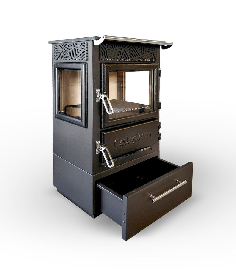 Northshire Stove 305-3D 100m² Wood Burning Heat Efficient Mini Stove ...