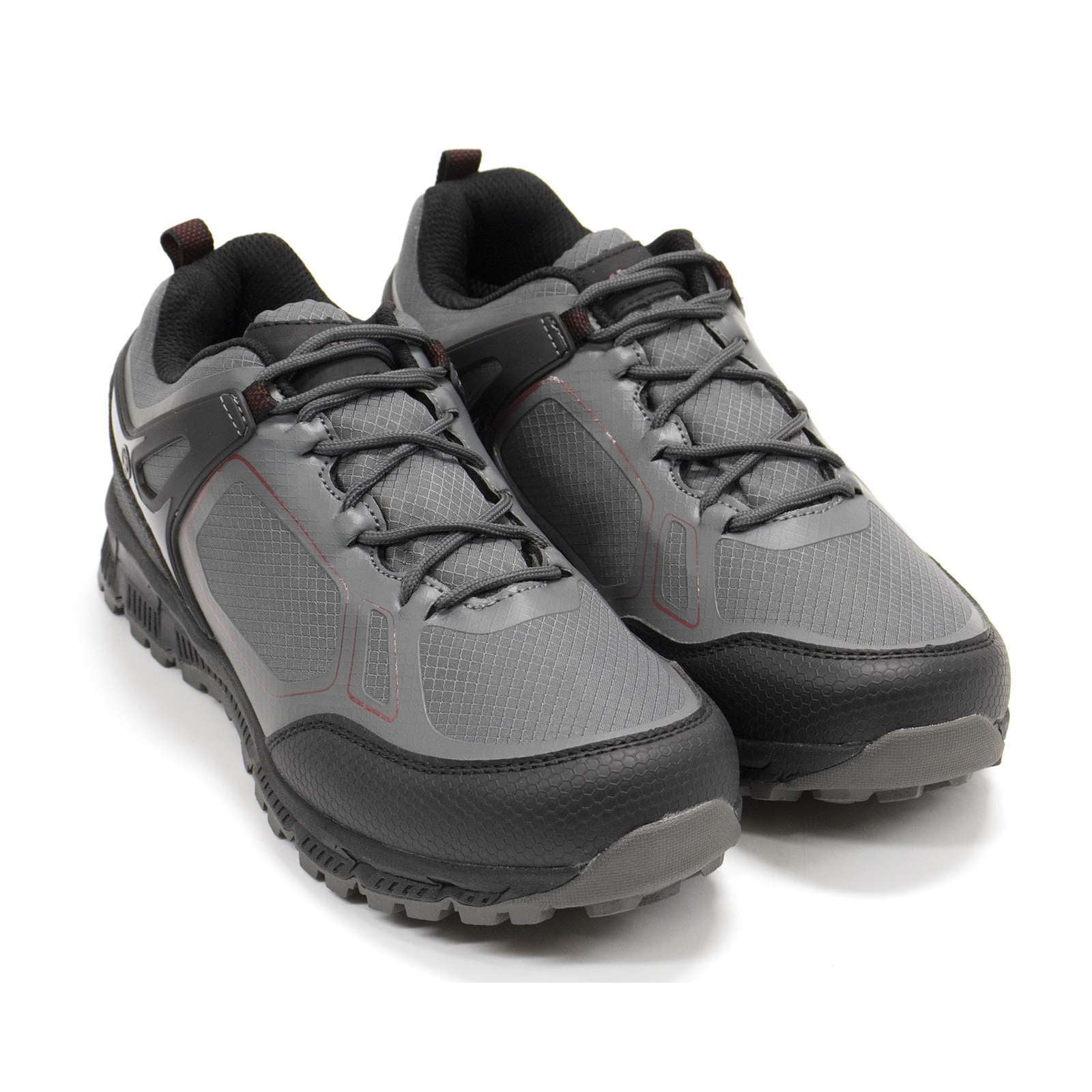 Northside Men's Beaumont Waterproof Low Hiking Shoes, Dark Gray \ Red ...