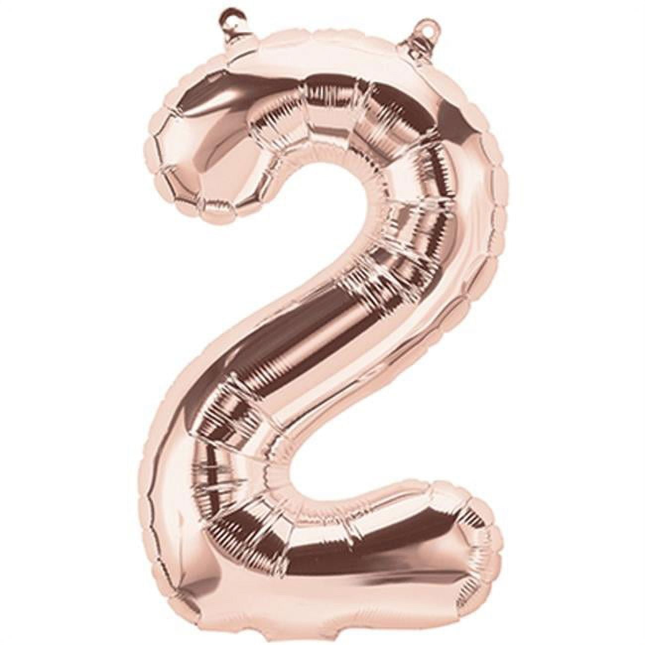 Northstar 16" Number 2-Rose Gold (Airfill Foil Balloon - Walmart.com