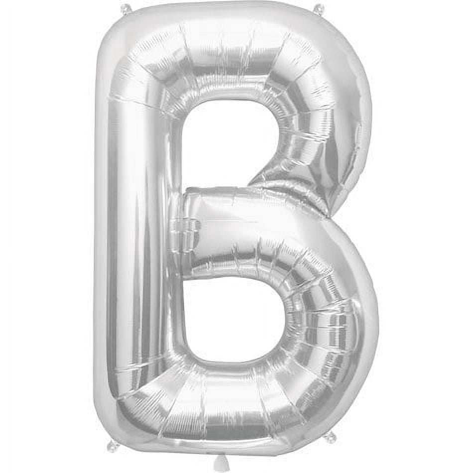 Northstar Alphabet Letter B Shape Solid Jumbo Helium 34" Foil Balloon ...
