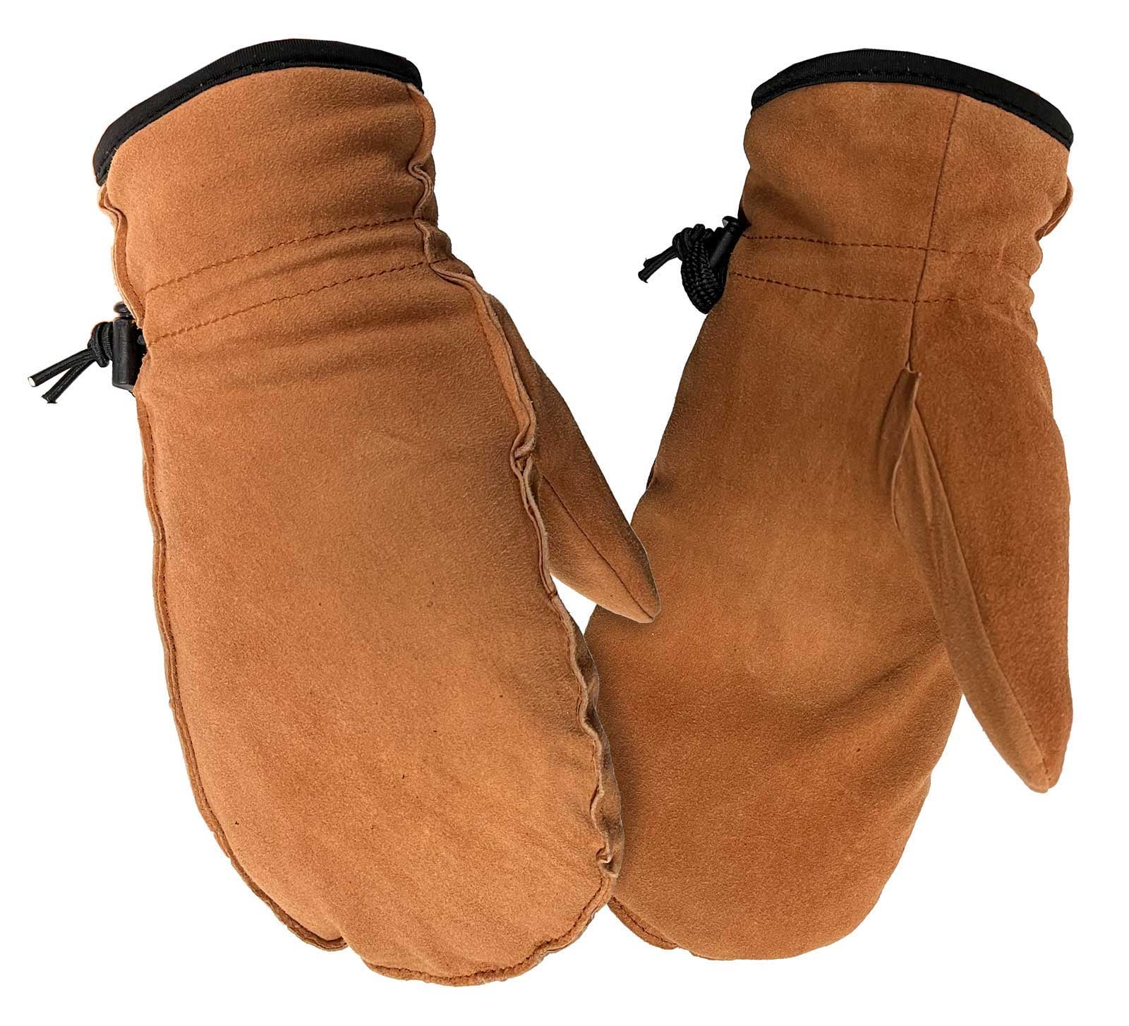 Northstar Women's Premium Deer Suede Winter Fashion Mittens - Sand ...