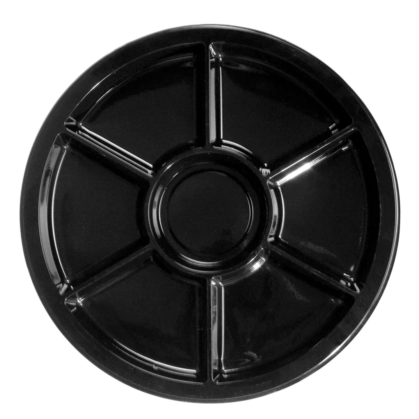 Northwest 7-Compartment Black Plastic Serving Platter - Walmart.com