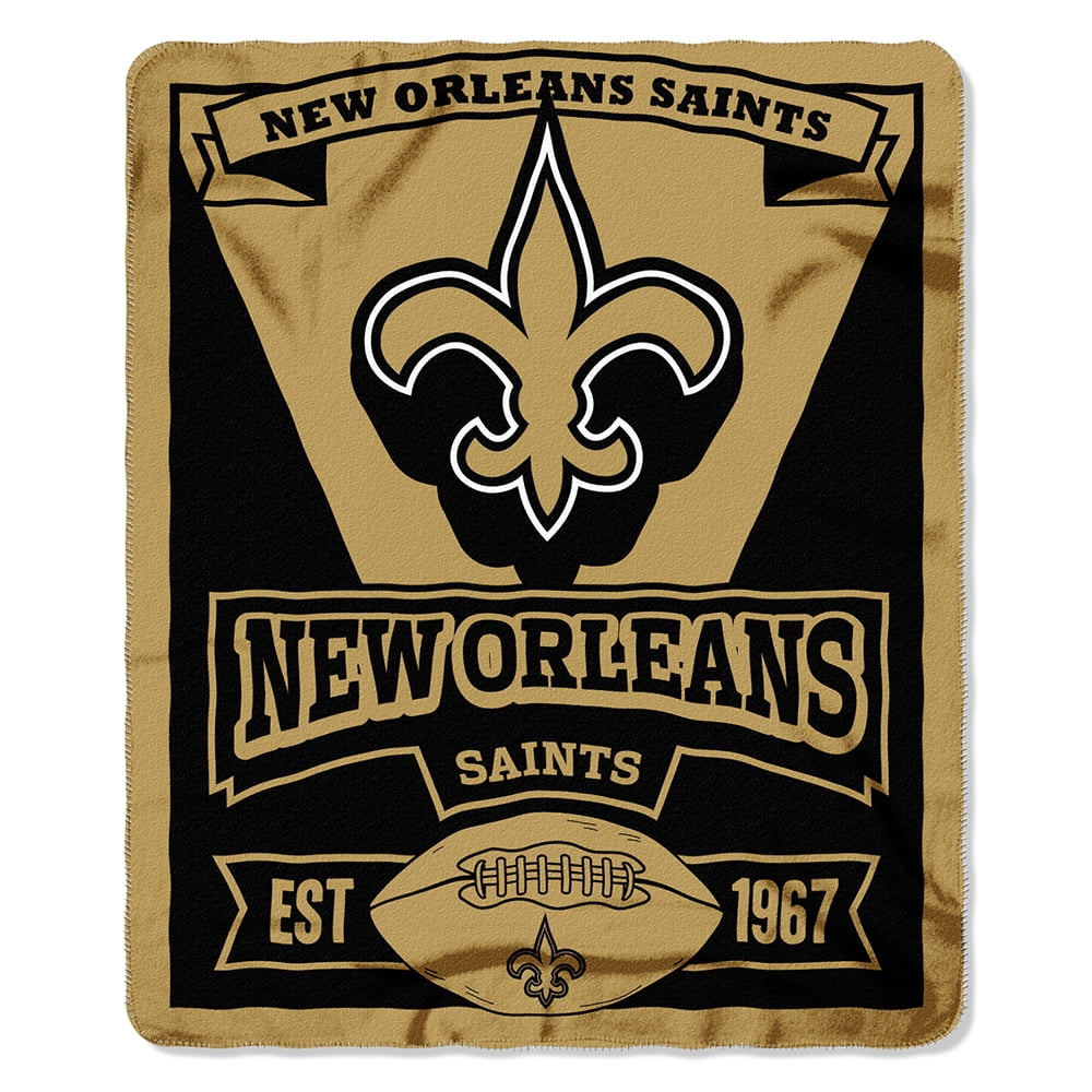 Northwest New Orleans Saints 50x60 Fleece Blanket - Marque Design ...