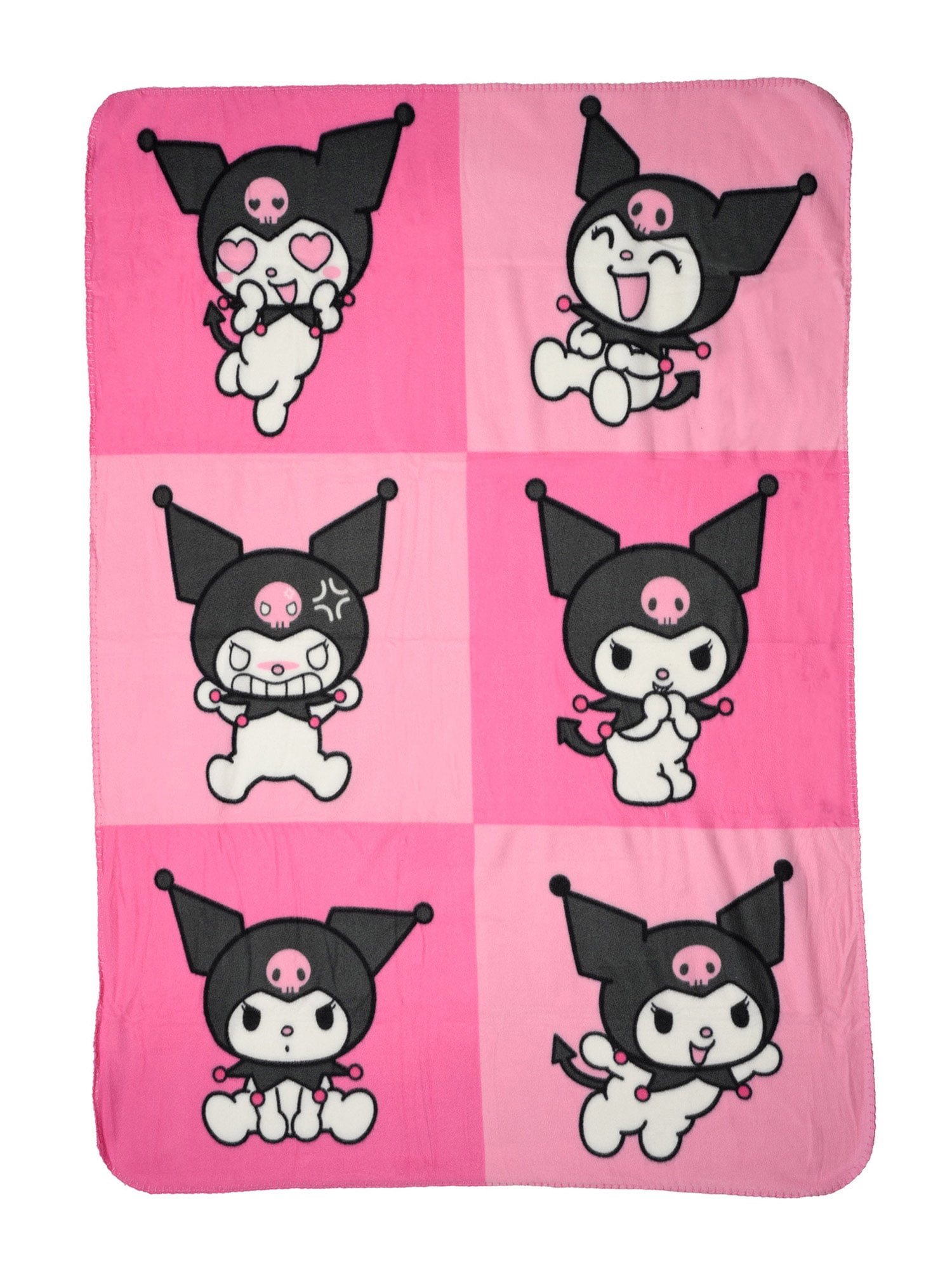 "Sanrio Hello Kitty Girls Kuromi Throw Blanket 45"" x 60"" Evil Cute ...