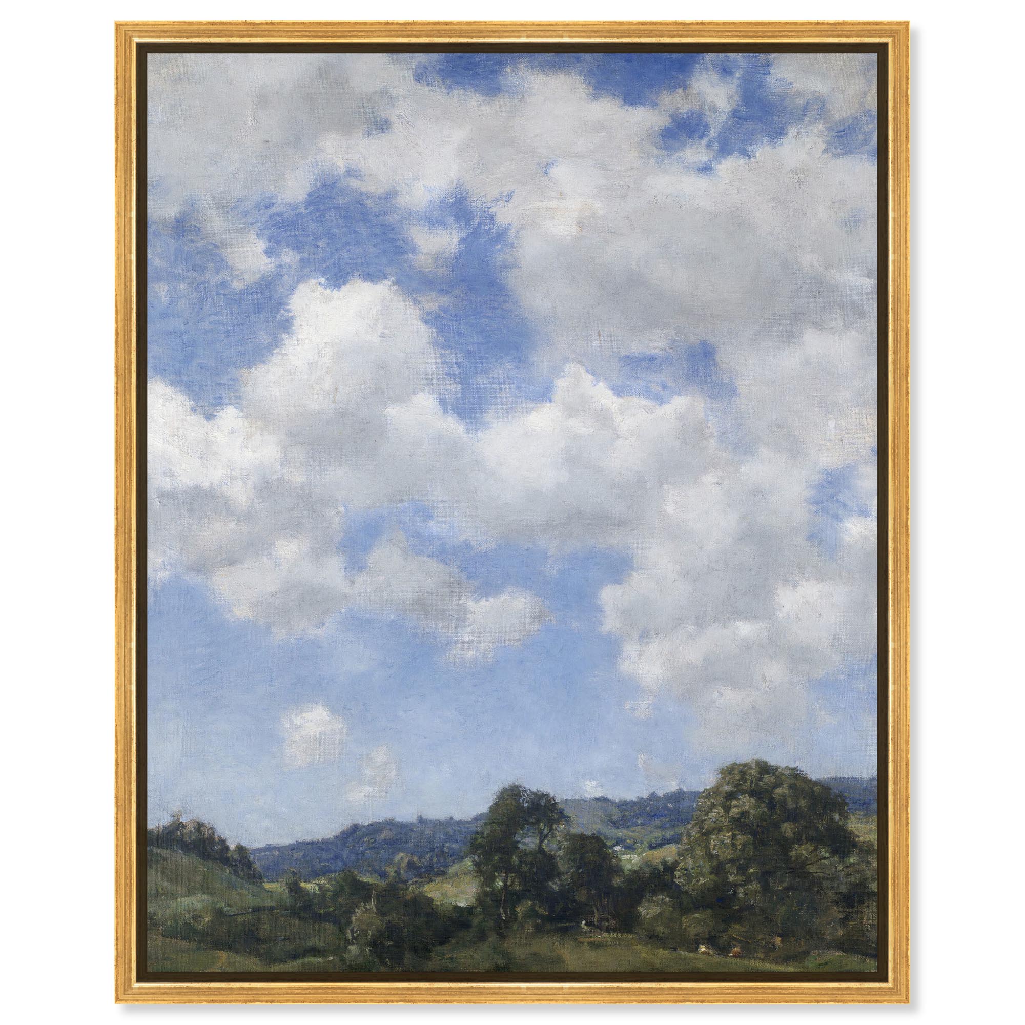 Northwest Wind Canvas Pretty Landscape Art by Art Remedy, Gold Frame ...