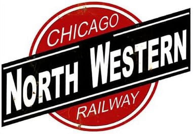 Northwestern Herald Reproduction Sign Tin Railroad Herald - Walmart.com