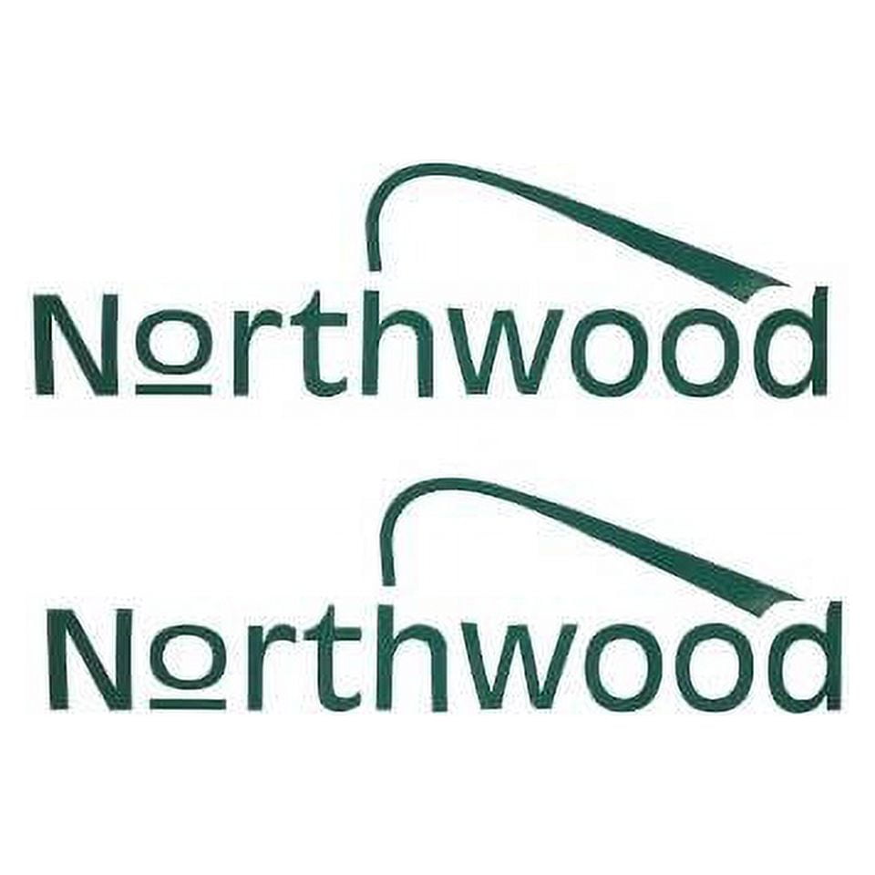 Northwood Boat Pontoon Decals | Metallic Green Stickers (Pair ...