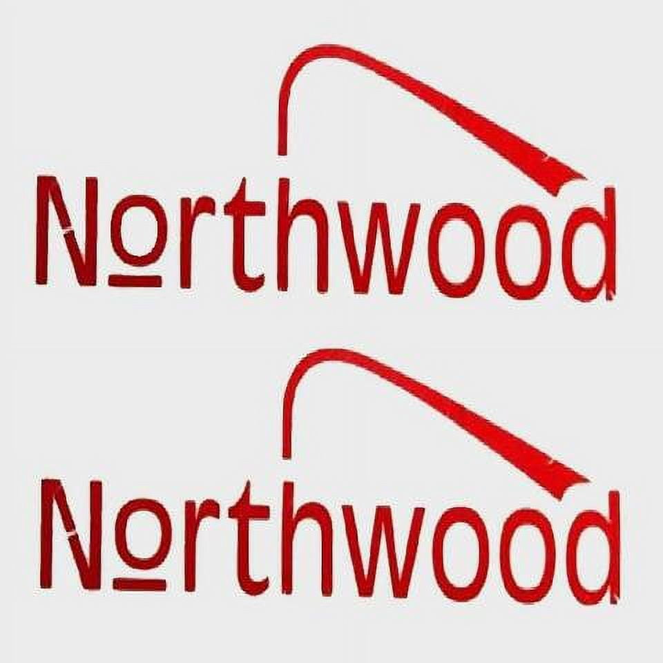 Northwood Pontoon Boat Logo Decals | Sticker Red (Pair) - Walmart.com