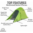 Northwood Series Backpacking Tent - Lightweight Camping Tent and ...