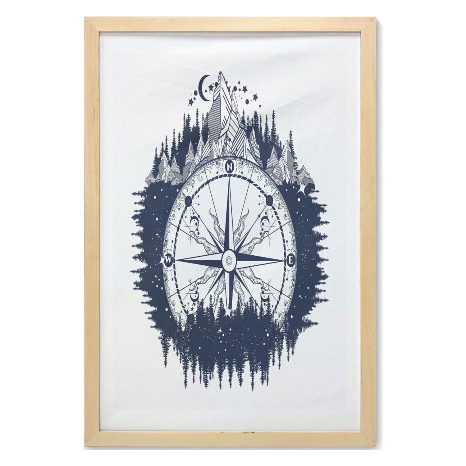 Antique Compass Rose Tattoo