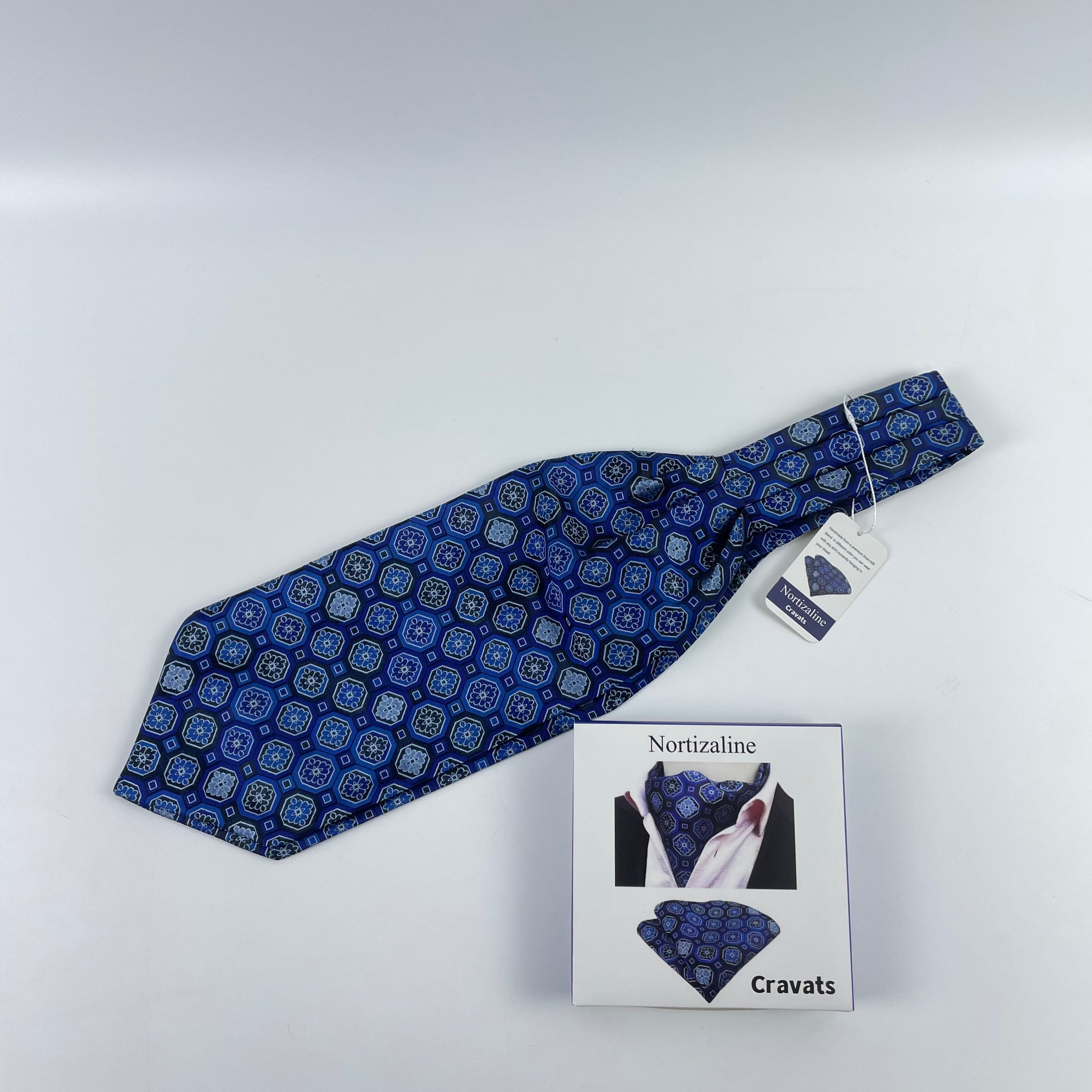 Nortizaline Cravats,Floral Ascot Tie for Men Self Tie Mens Cravat Tie ...