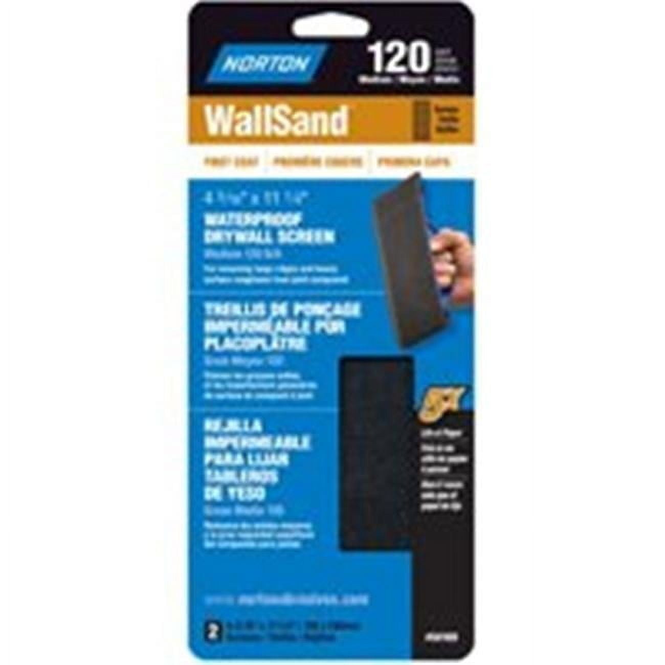 Norton 04169 Die-Cut Drywall Screen Sanding Sheet, 4-3/16" x 11-1/4 ...