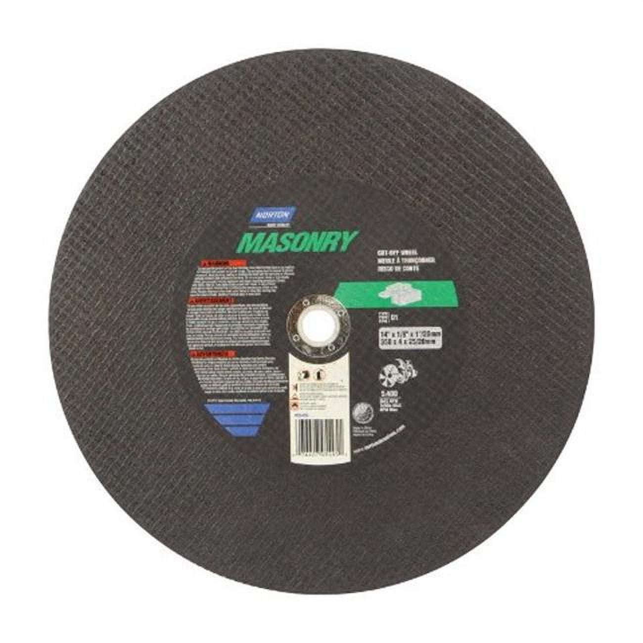 Norton 05495 High Speed Reinforced Aluminum Oxide Cut-Off Blade,Metal ...