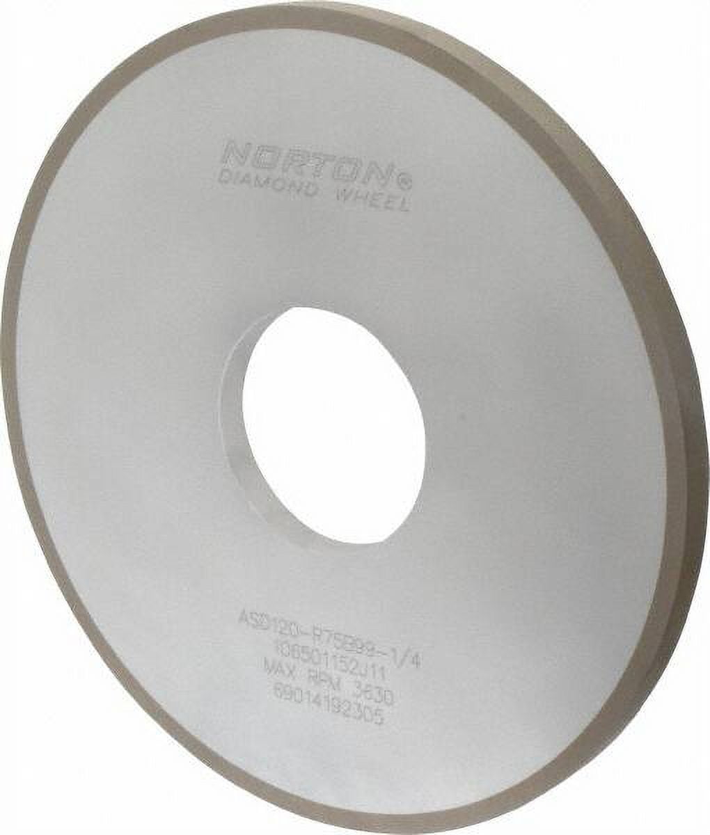Norton 10" Diam x 3" Hole x 1/2" Thick, 120 Grit Surface Grinding Wheel ...