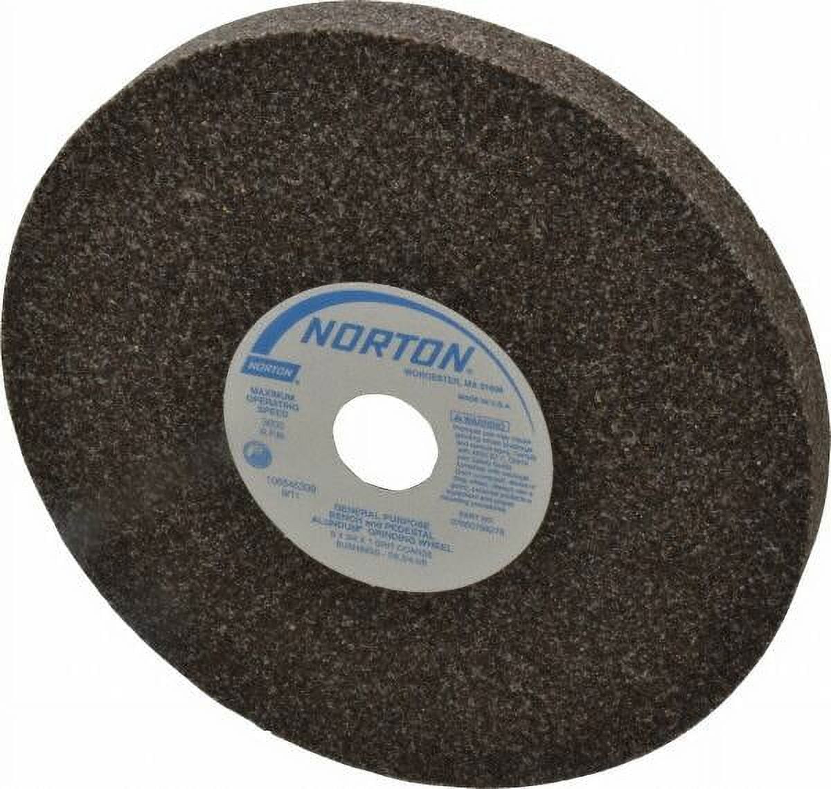 Norton 36 Grit Aluminum Oxide Bench & Pedestal Grinding Wheel 8" Diam x ...