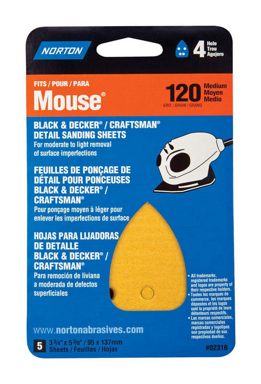 Norton 2316 Iron Shape Sheets 3 x 7, 120 - Walmart.com