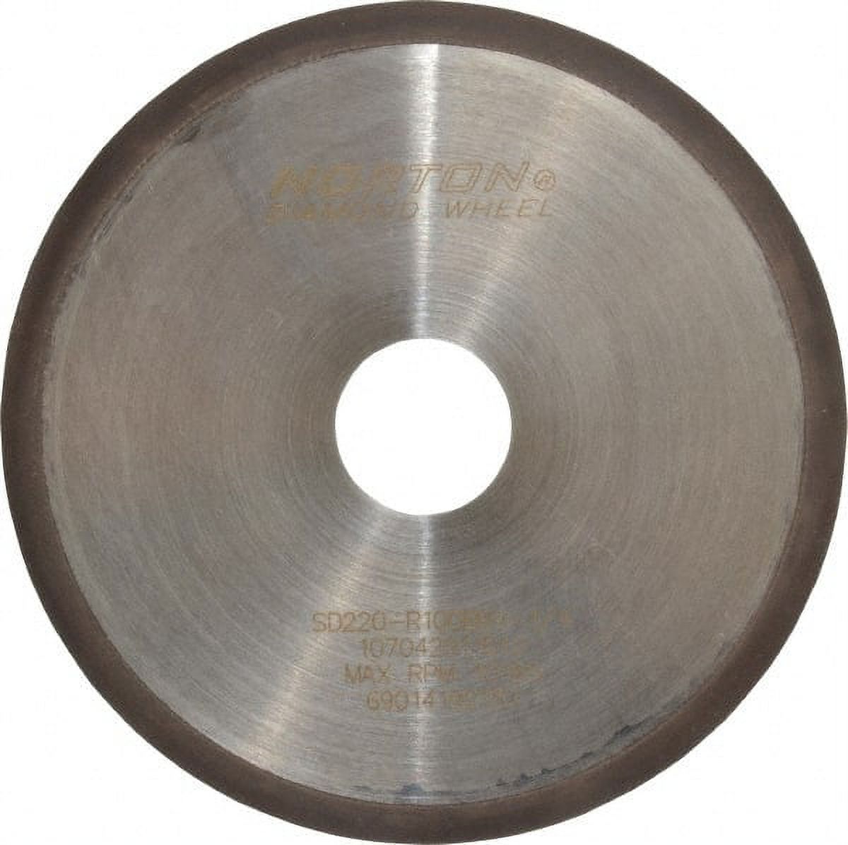 Norton 6" Diam x 1-1/4" Hole, 220 Grit Surface Grinding Wheel Diamond ...