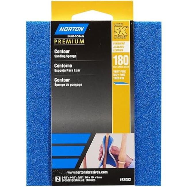 Norton 68221 Norton 320 ProSand Contour Sanding Sponge - Pack of 2 ...