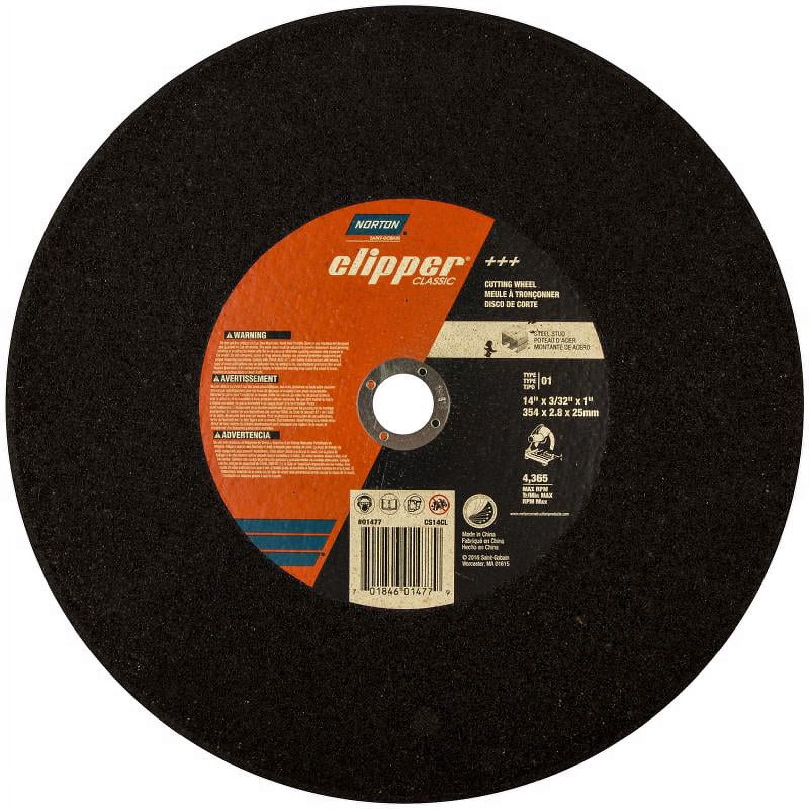Norton 70184601477 Clipper Classic Cut-off Wheel - Walmart.com