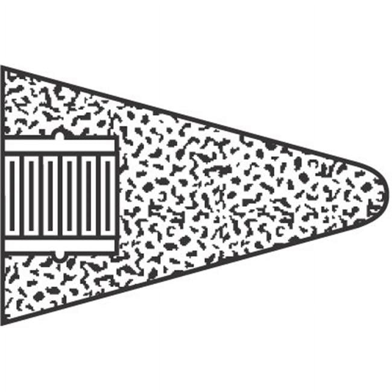 Norton Abrasives Grinding Cone w/Sq Tip,2 Dia,3 L,24GR,AO 61463615722 ...