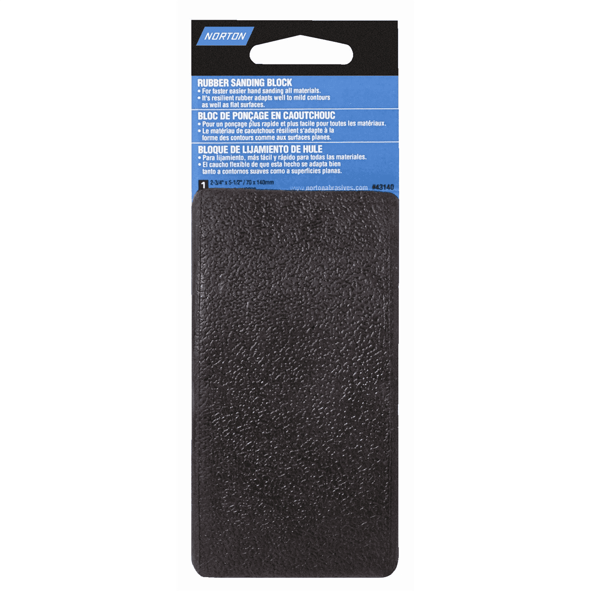 Norton Abrasives RUBBER HAND SANDING BLOCK - Walmart.com