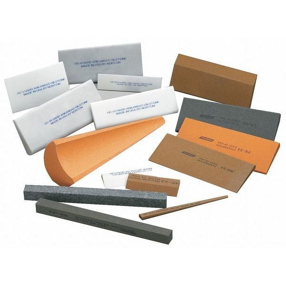 Norton Abrasives Sharping Slip File,Rd Edge,A/O,Org/Brn 61463687175 ...