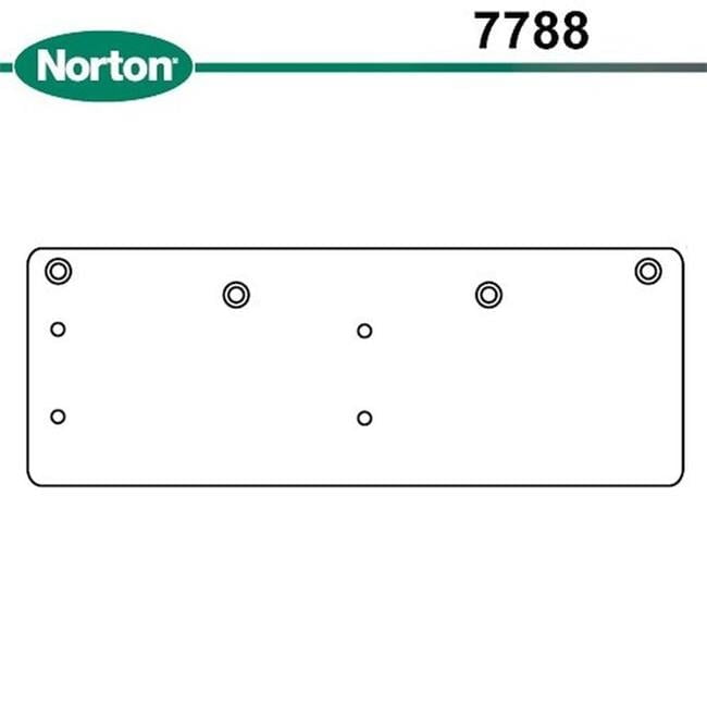 Norton Narrow Top Rail Drop Plate for 7500 Series, Aluminum - Walmart.com