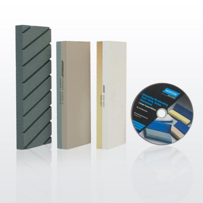 Norton Waterstone Starter Kit: 220/1000 grit stone, 4000/8000 grit ...
