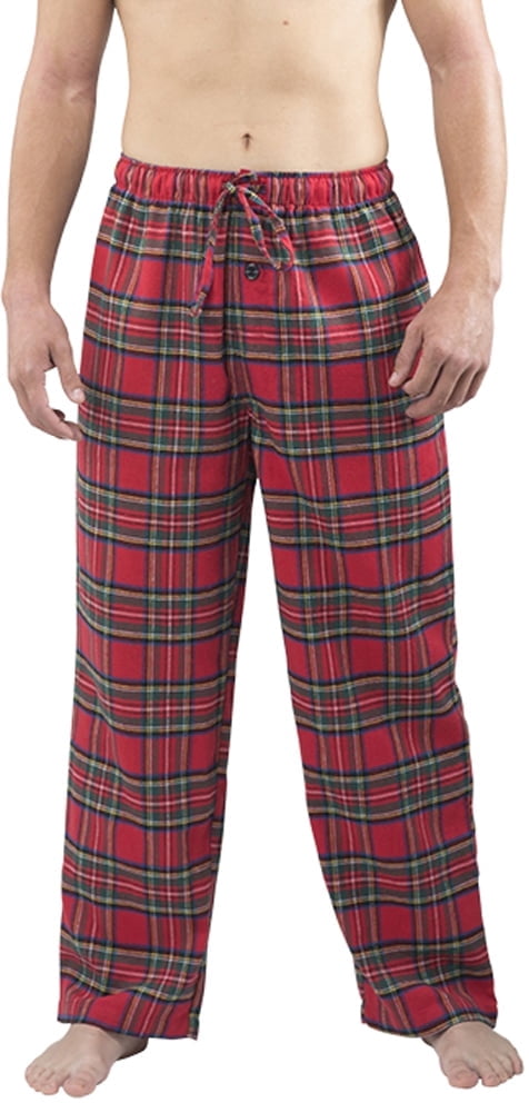 NORTY Mens Big and Tall Flannel Lounge Sleep Pajama Pants Cotton Blend ...