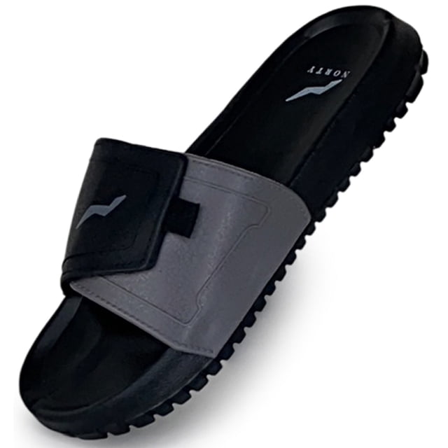 Norty Men's Comfort Casual Slide Shower Beach Pool Slip On Sandals ...