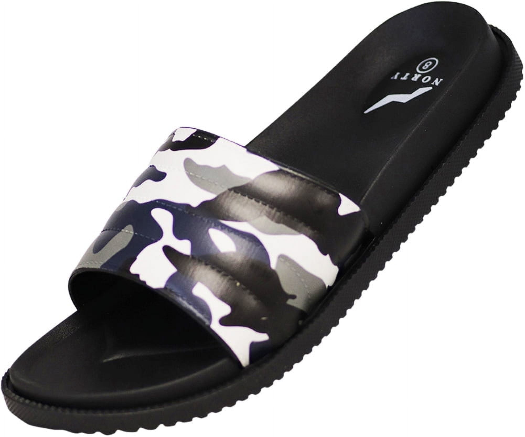 Norty Men's Comfort Casual Slide Shower Beach Pool Slip On Sandals ...