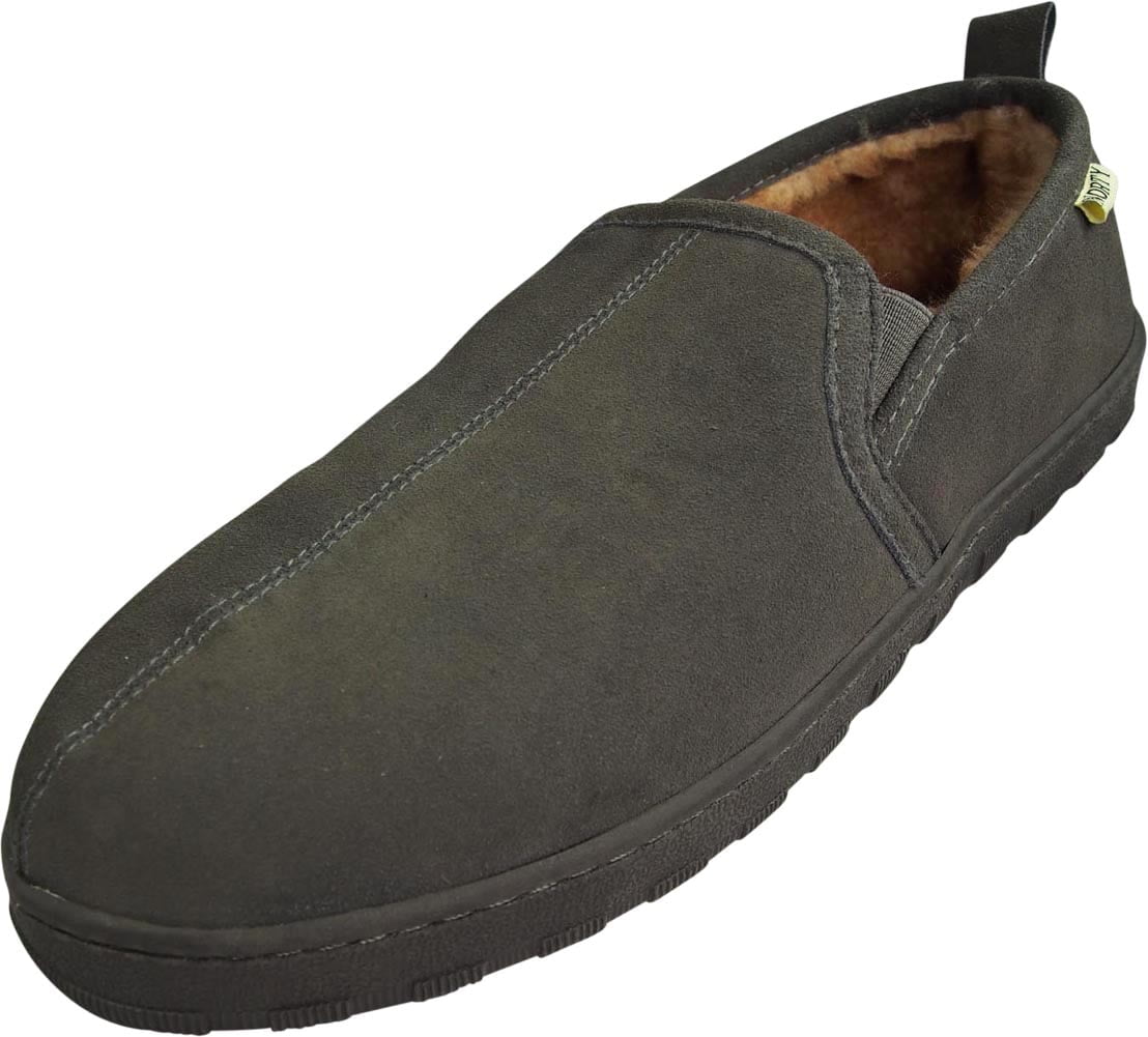 Norty Men's Slip-Resistant Indoor Outdoor Scuff Slippers - Comfortable ...