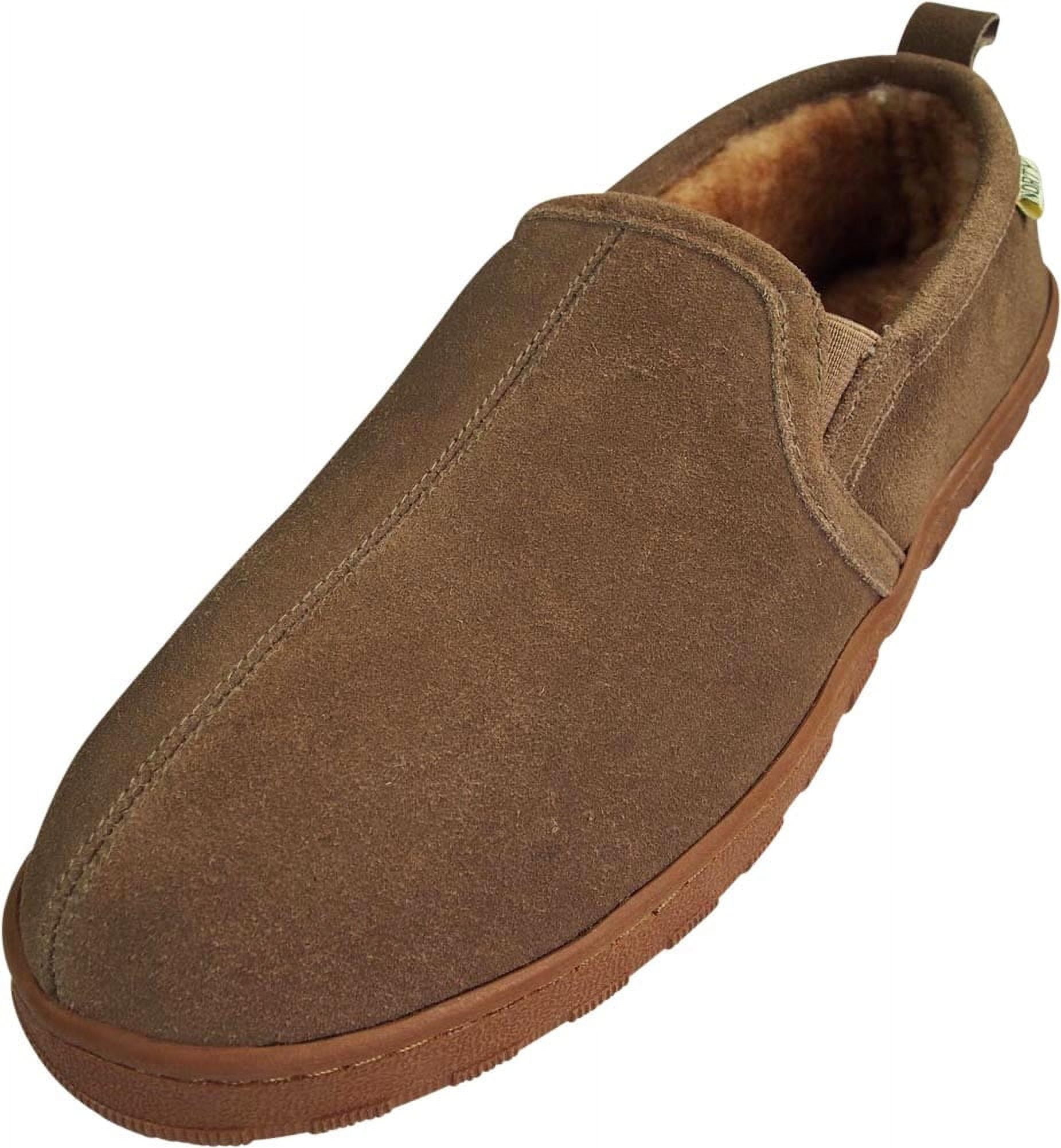 Norty Men's Slip-Resistant Indoor Outdoor Scuff Slippers - Comfortable ...
