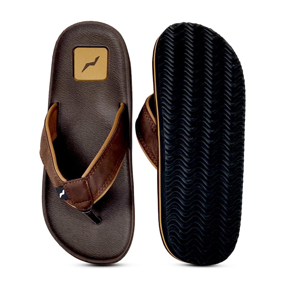 Norty Men's Soft EVA Flip Flop Thong Sandal Shoe 42350-8D(M)US (Brown ...