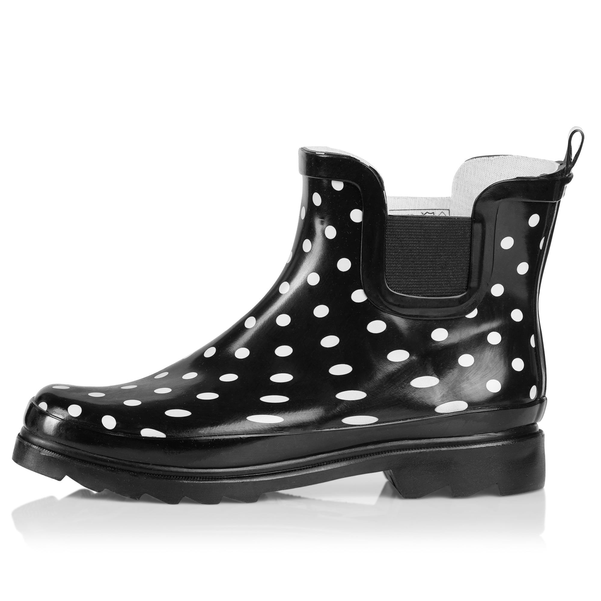 NORTY Women's Ankle High Rain Boots, Waterproof Rubber Winter Garden ...